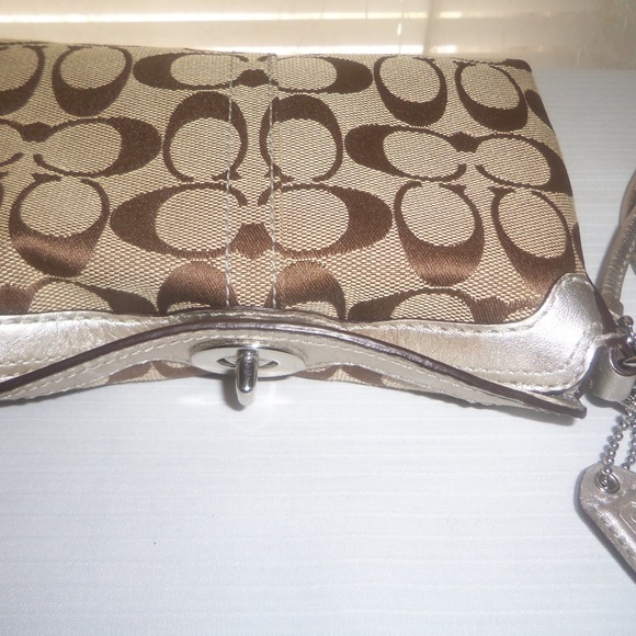 Coach | Bags | Coach Canvas Signature Mini Clutch Purse | Poshmark